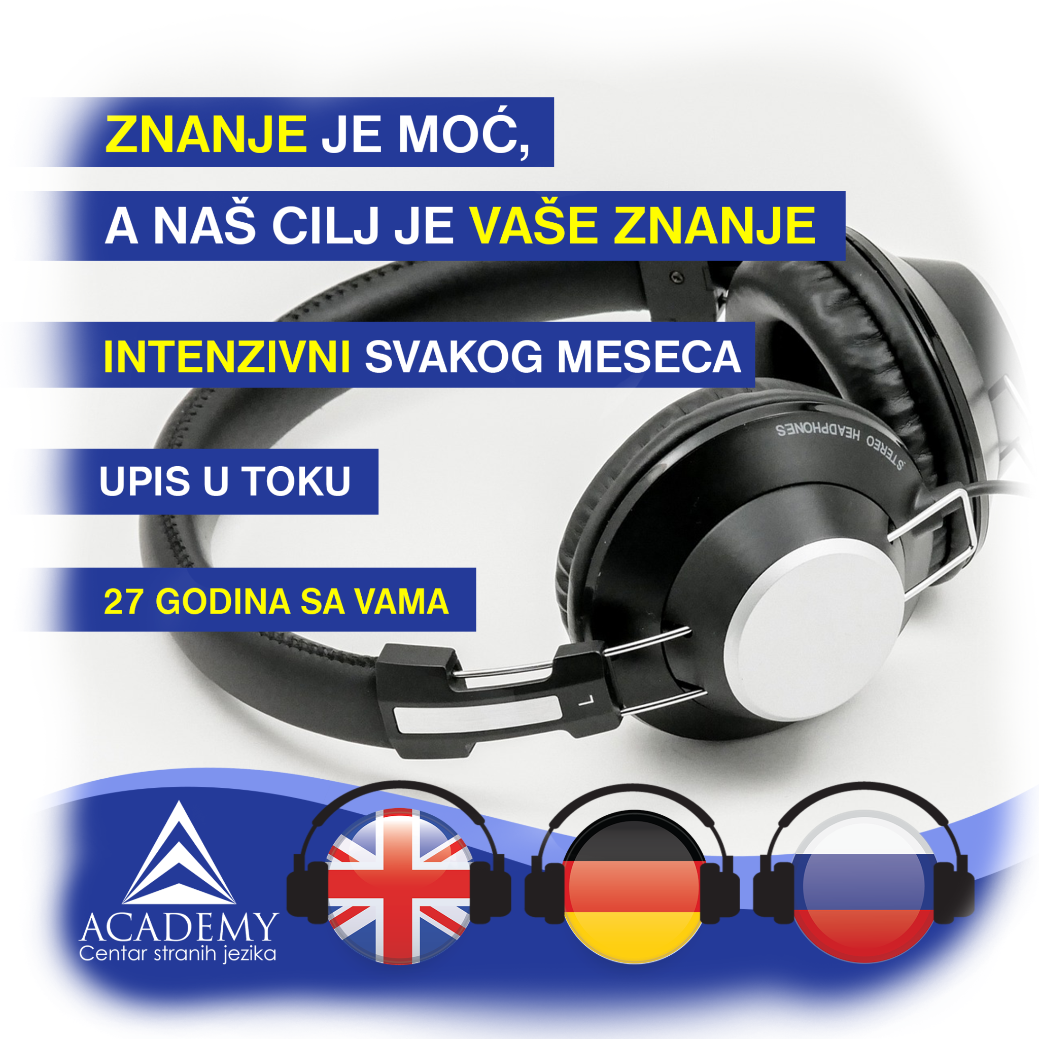 Upis Na Intenzivne Kurseve - Academy - Centar Stranih Jezika